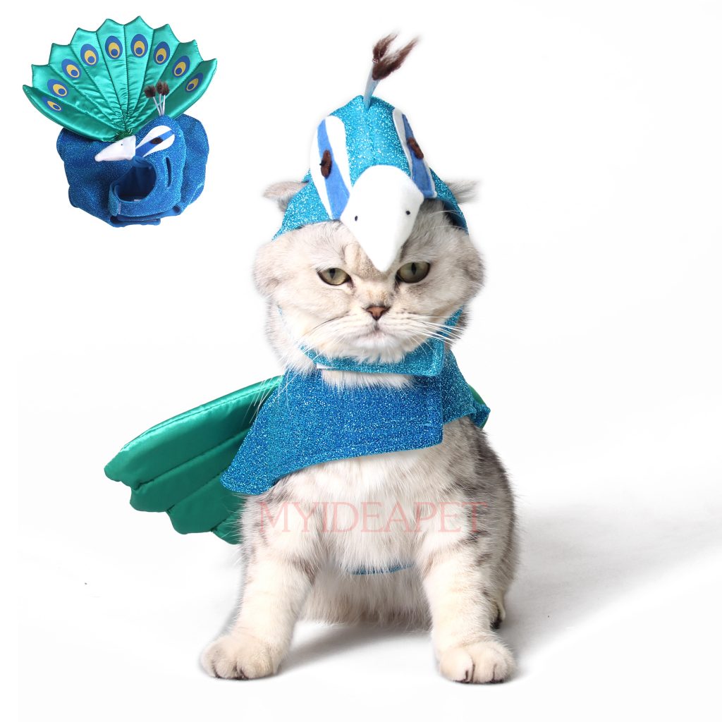 MYIDEA® Peacock cat costume – MYIDEA® PET – Care for your pet